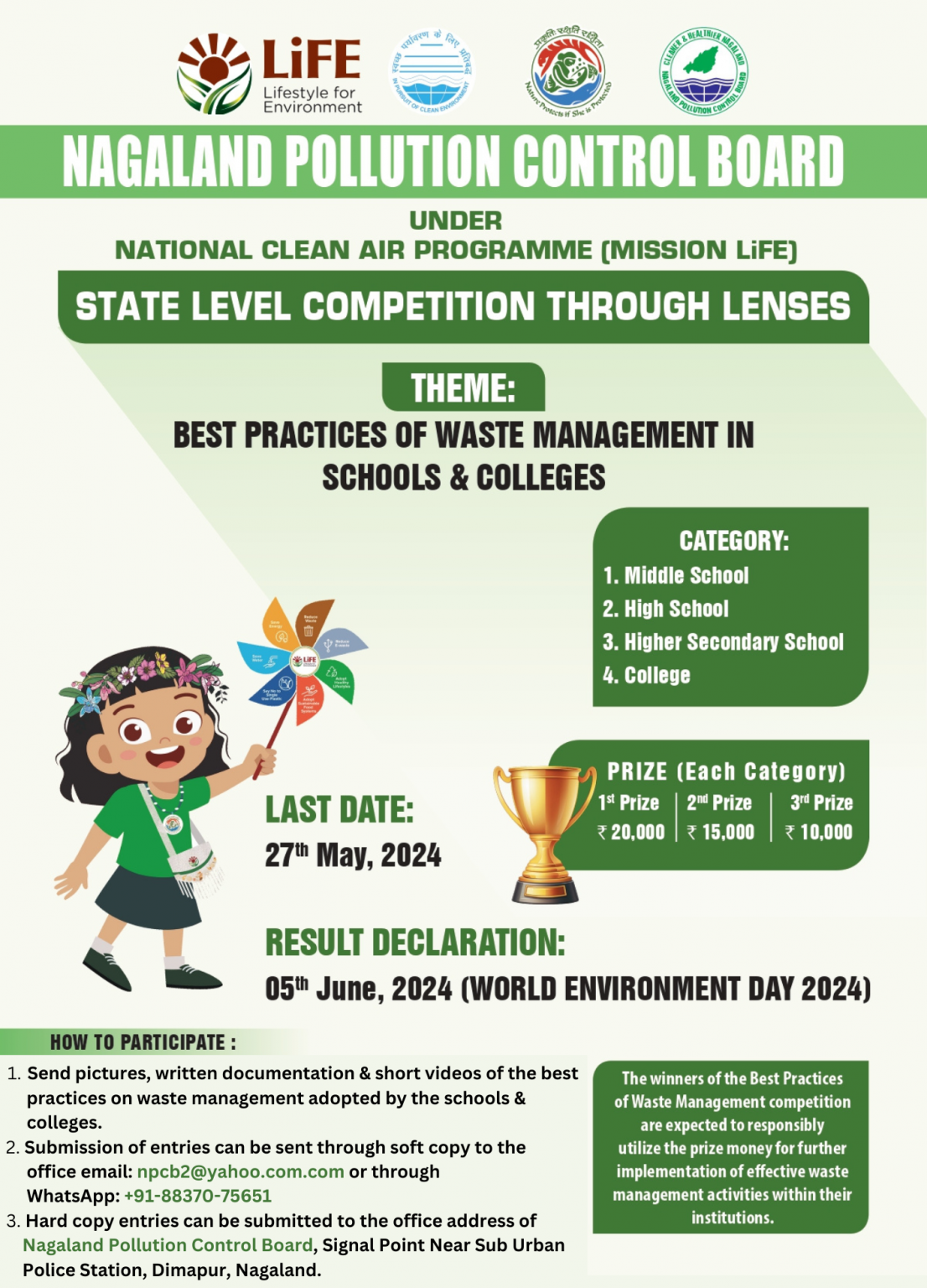 NPCB state level competition on best practices of Waste Management in ...